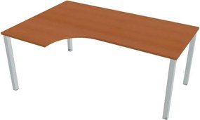 Kancelářský stůl Hobis Ergo pravý UE180060P, deskaakát, černá černá