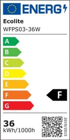 Stropní LED svítidlo Ecolite TERA WFPS03-36W