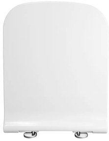 Gamma Erga Viana, toaletní WC sedátko 418(467)x444mm z duroplastu s pomalým zavíráním, bílá, ERG-GAM-D6