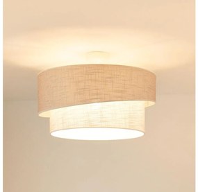 Brilagi - Přisazený lustr DOVER SHINE 1xE27/15W/230V pr. 50 cm šedá/krémová