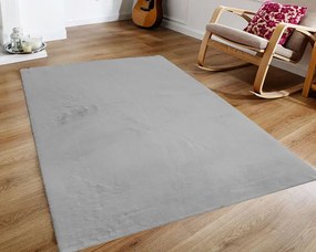 BE Koberec Cozy 1453 GREY - šedý obdélníkový Rozměr: 40x60 cm