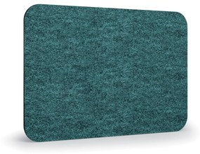 Akustický panel na stěnu 120 x 80 cm, kulaté rohy, tmavě zelená