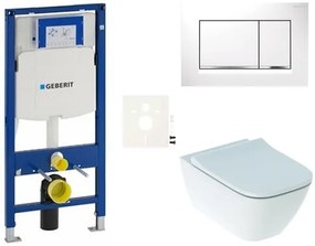 Cenově zvýhodněný závěsný WC set Geberit do lehkých stěn / předstěnová montáž+ WC Geberit Smyle SIKOGESSMS30