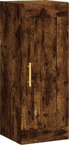 vidaXL Nástěnná skříňka 34,5 x 34 x 90 cm kompozitní dřevo [830489] Barva: Černá