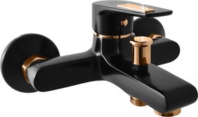 Vanová baterie RAV SLEZÁK Colorado bez sprchového setu 150 mm černá matná/zlato CO354.5CMATZ