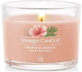 Yankee Candle –  votivní svíčka ve skle Tropical Breeze (Tropický vánek), 37 g