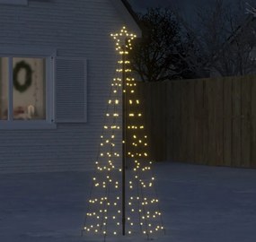 vidaXL Vánoční stromek kužel s hroty 220 ch LED 180 cm [358101] Barva: Teplá bílá