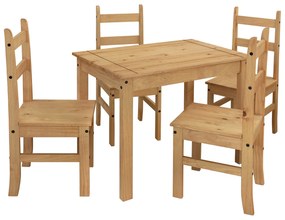 Stůl + 4 židle CORONA 3 vosk - 1