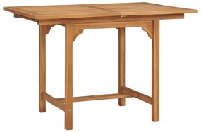 vidaXL Marketos Rozkládací zahradní stůl (110–160) x 80 x 75 cm masivní teak