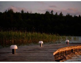 Černá hliníková LED stmívatelná stolní lampa (výška 22 cm) Harvest – Zone