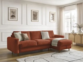 Oranžová rohová pohovka Nouveau Cocoone – Bobochic Paris