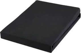XXXLutz ELASTICKÉ PROSTĚRADLO, žerzej, černá, 120-130/200-220 cm Novel - Prostěradla - 005054003717