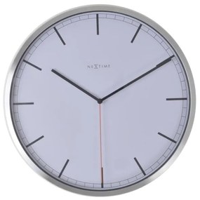 Designové nástěnné hodiny 3071wi Nextime Company White Stripe 35cm