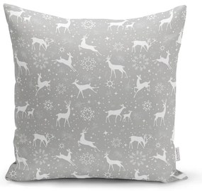 Sada 4 vánočních povlaků na polštář a běhounu na stůl Minimalist Cushion Covers Snowflakes