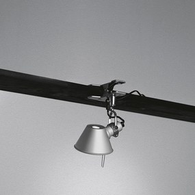 Artemide A010800 + 5 let záruka, přímý distributor Tolomeo Micro pinza, hliníková lampa s klipem, 1x46W E14, hliník, 20 cm