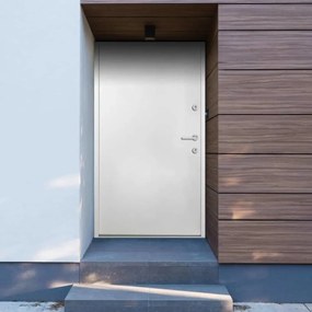 vidaXL Vchodové dveře 90 x 200 cm hliník [3190561] Barva: Bílá