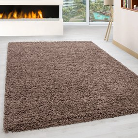 Ayyildiz, AKCE: 👣🛡️100x200 cm Kusový koberec Life Shaggy 1500 mocca + protiskluzová úprava, hnědá, ložnice