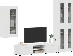 Sestava TV skříněk FLORIN 3 ks Bílá Kompozitní dřevo 3397944