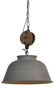 Průmyslová závěsná lampa betonový vzhled - Bax