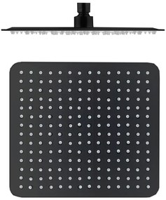Slezák - RAV Hlavová sprcha hranatá kovová 30x30 cm černá matná  Barva: Černá mat