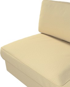 Potah na neskládací křeslo IKEA Kivik barva béžová látka lesklé, pletený vzor