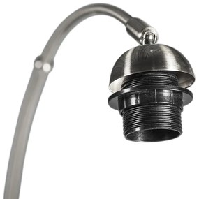 Moderní nástěnná lampa z oceli bez stínidla - Arch