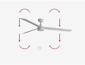 FARO 34292-1TW - LED Stmív. ventilátor CRUISER LED/20W/230V 2700/4000/6500K + DO