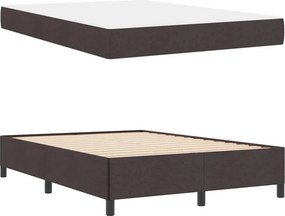Postel s boxspringem Tmavě hnědá 160 x 200 cm textil 3398874