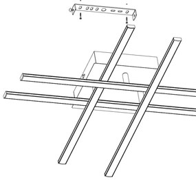 Eglo 95568 - LED stropní svítidlo LASANA 1 LED/24W/230V