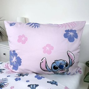 Jerry Fabrics Povlečení Lilo a Stitch Pink - Lilo a Stitch - růžová | 140 x 200 cm / 70 x 90 cm