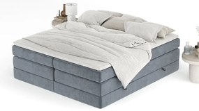 Tmavě šedá boxspring postel s úložným prostorem/bez čela 160x200 cm Juniper – Maison de Rêve