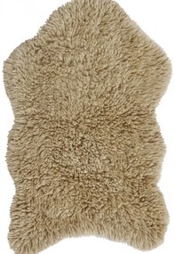 Lorena Canals, Vlněný koberec Woolly - Sheep Beige, 75x110 tvar kožešiny, béžová, ložnice