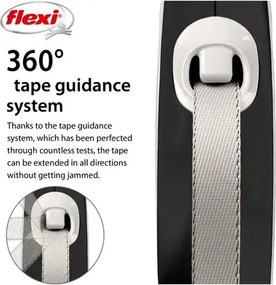 Flexi Comfort L pásek 8m černé / Vodítko
