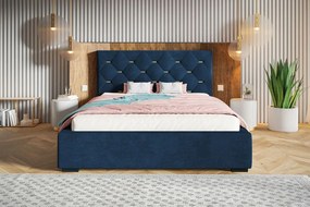Manželská postel Sofija 180x200 cm Barva: Modrá - Kronos 09