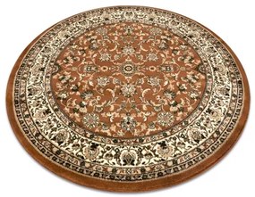 Kulatý koberec klasický ROYAL ADR 1745 hnědý Rozměr: průměr 150 cm