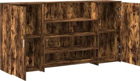 Recepční stůl kouřový dub 200x50x103,5 cm kompozitní dřevo 3324182