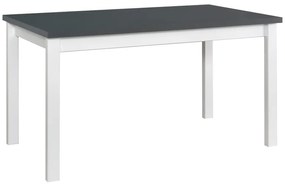 Drewmix Jídelní stůl ALBA 4 + doprava zdarma deska stolu bílá, nohy stolu sonoma
