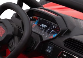 Ramiz Elektrická bugina Racing 5 pro děti červená + motory 2x200W + dálkové ovládání + LED audio + pomalý start