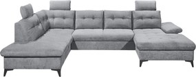 XXXLutz SEDACÍ SOUPRAVA, textil, šedá MID.YOU - Sedací soupravy - 002220053702