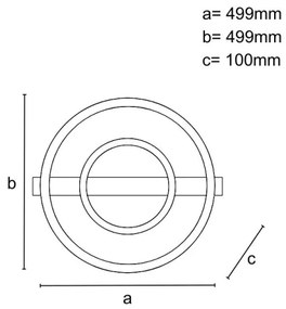 LED Stmívatelné stropní svítidlo LED/60W/230V 3000-6500K + dálkové ovládání