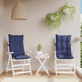 vidaXL Podušky na židli s vysokým opěradlem 2 ks látka oxford [377656] Barva: Světle modrá