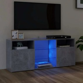 vidaXL TV skříňka s LED osvětlením 120x30x50 cm [804301] Barva: Betonová šedá