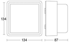 Steinel - LED Stmívatelné nástěnné svítidlo L 845 C LED/9W/230V IP44 antracit