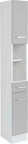 XXXLutz VYSOKÁ SKŘÍŇ, světle šedá, bílá, 25/190/35 cm Held - Online Only koupelnové skříňky - 000307017620