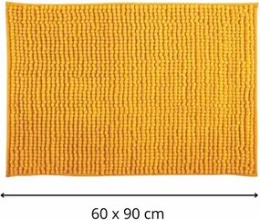 MSV CHENILLE koupelnová předložka 60 x 90 cm žlutá / mikrovlákno / pro