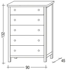Gazel ANNY komoda V. - velká