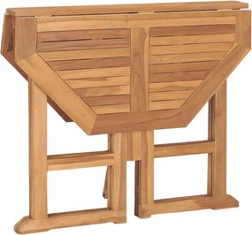 5dílný skládací zahradní jídelní set masivní teakové dřevo 3059979