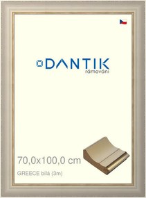 DANTIK rámeček 70x100 | GREECE bílá (Plexi Čiré)
