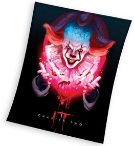 Mikroplyšová deka IT Klaun Pennywise 150x200 cm