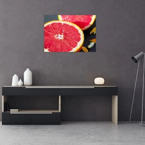 Obraz rozkrojených grapefruitů (70x50 cm)